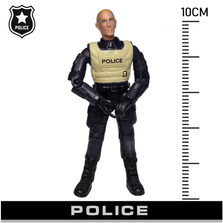 1:18 Scale Plastic figure of Police Officer Action Figure | Shopee ...