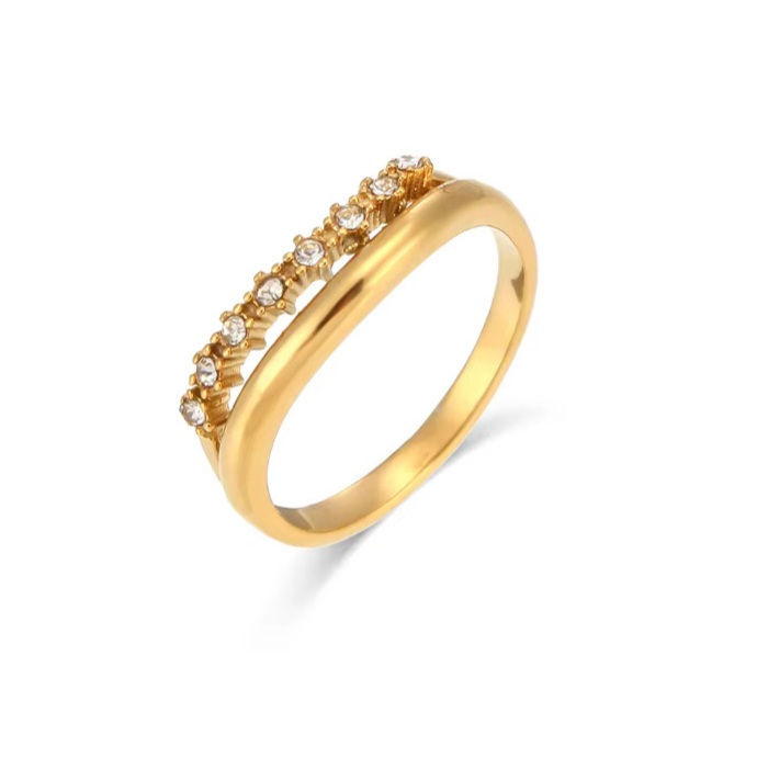 Natalie Cubic Gold Ring | Shopee Philippines