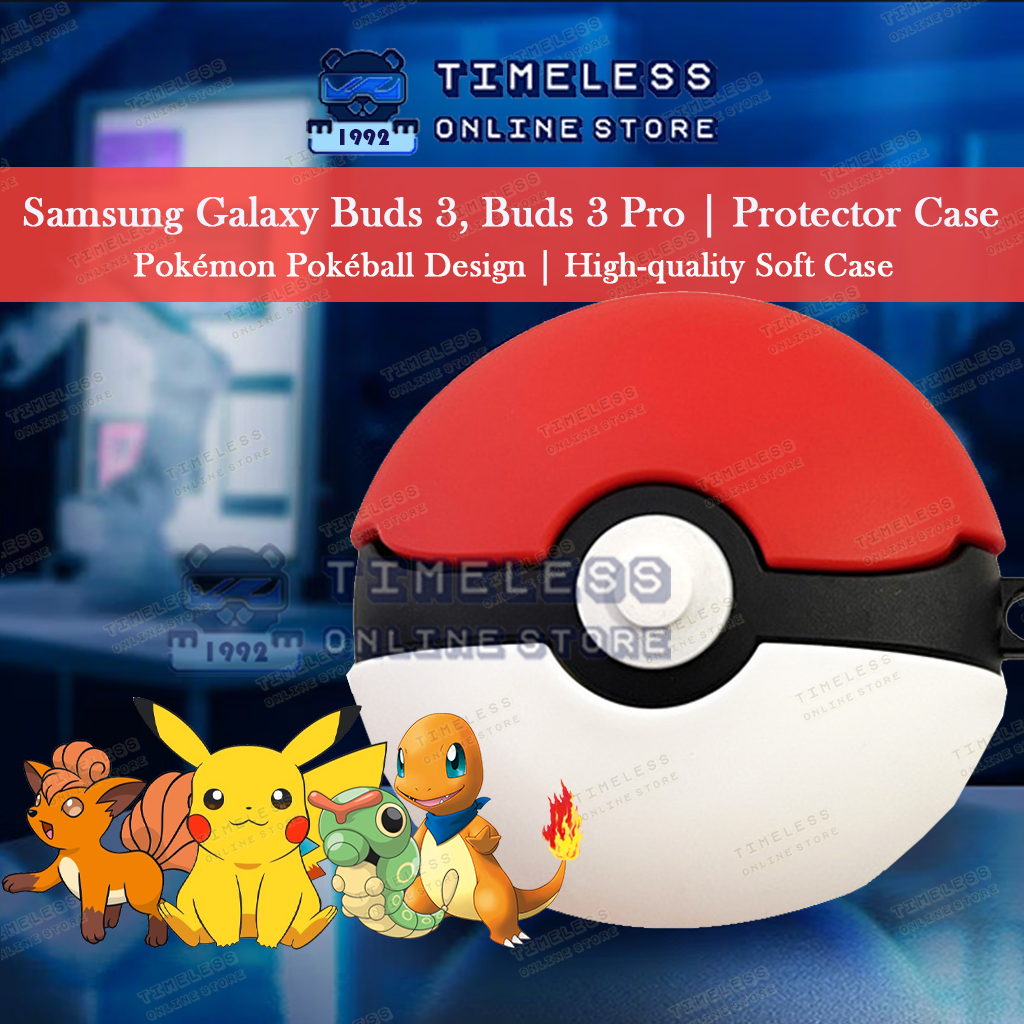 Samsung Galaxy Buds 3, 3 Pro Case, Pokemon Pokeball Design Protector ...