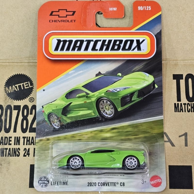 MATCHBOX 2020 CORVETTE C8 GREEN | Shopee Philippines