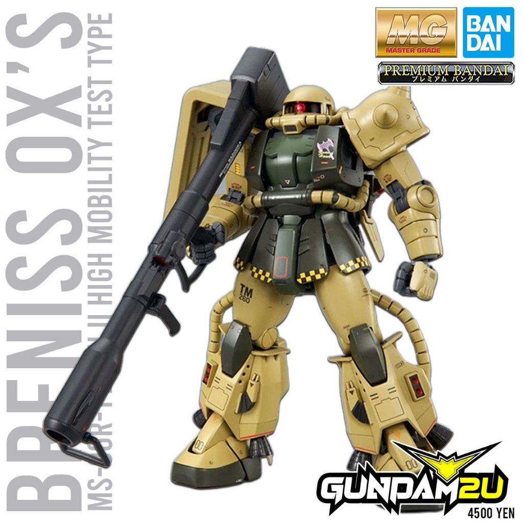 P-BANDAI MG 1/100 Breniss Ox MS-06R-1 Zaku 2 High Mobility Type Ver 2.0 Master Grade Gundam ...