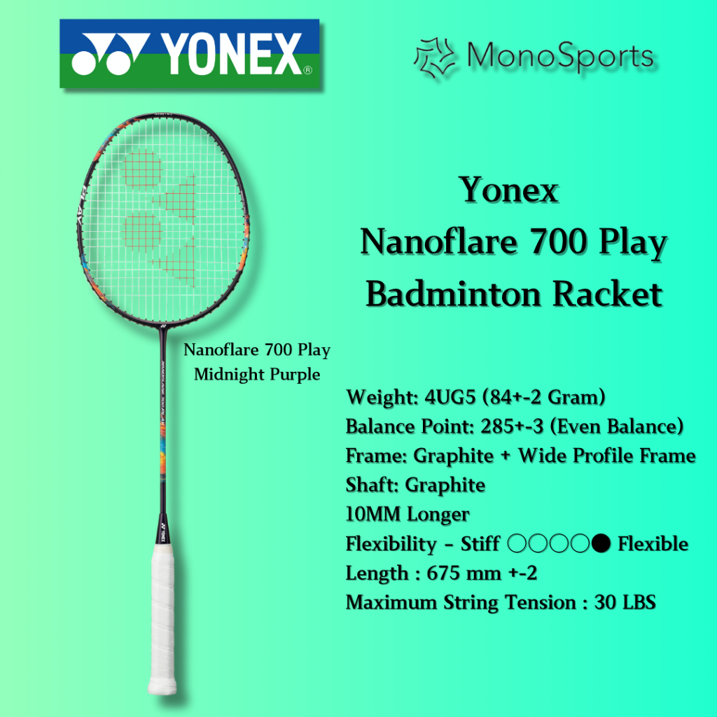 Monosports Yonex Nanoflare 700 Play 2nd Gen Head Light Badminton Racket | Shopee Philippines