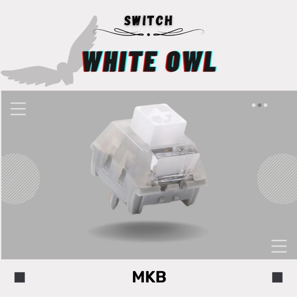 Kailh White Owl Box Clicky Switch For Mechanical Keyboards | Shopee ...