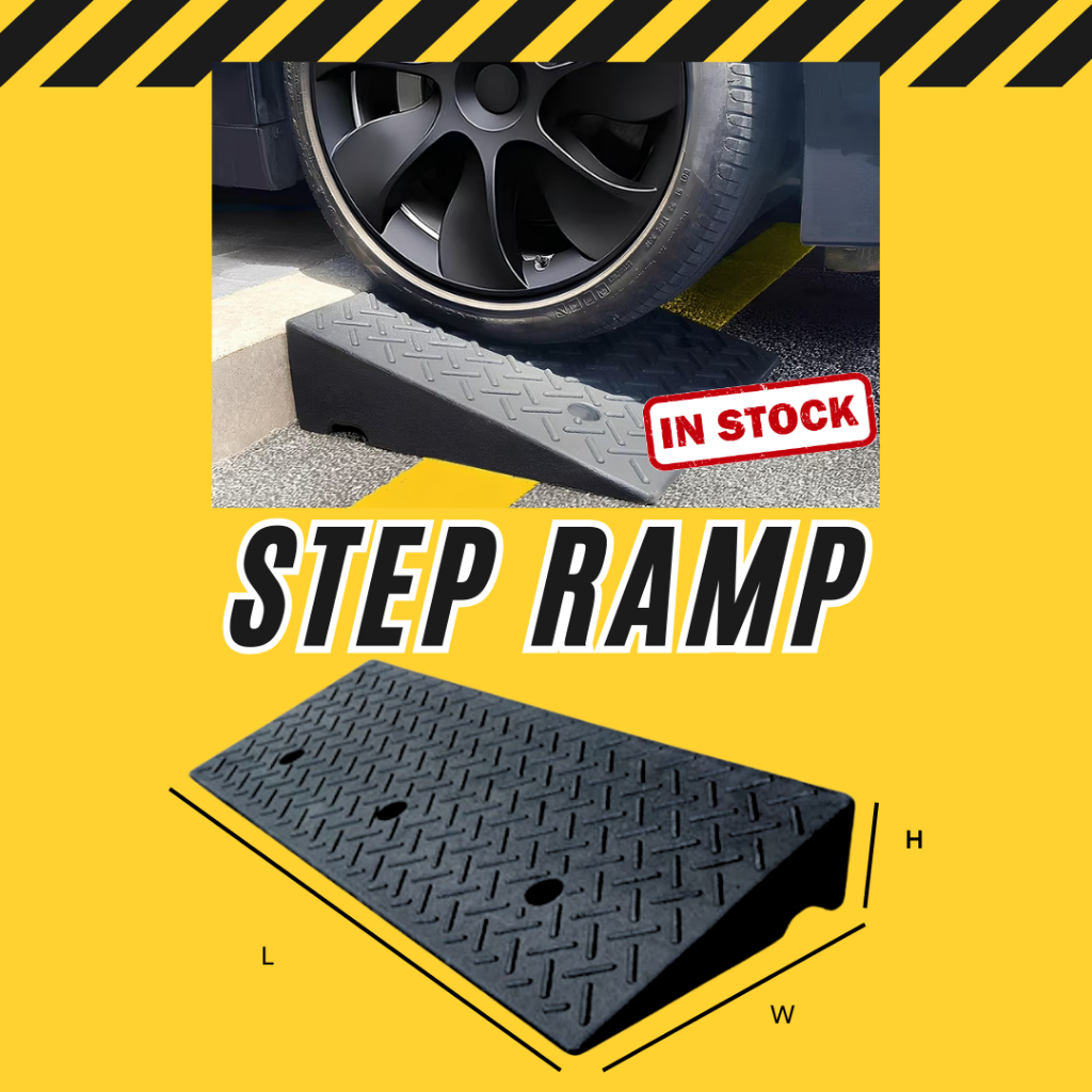 Heavy Duty Rubber Road Driveway Curb Ramp Kerb Wheelchair Car Bike ...