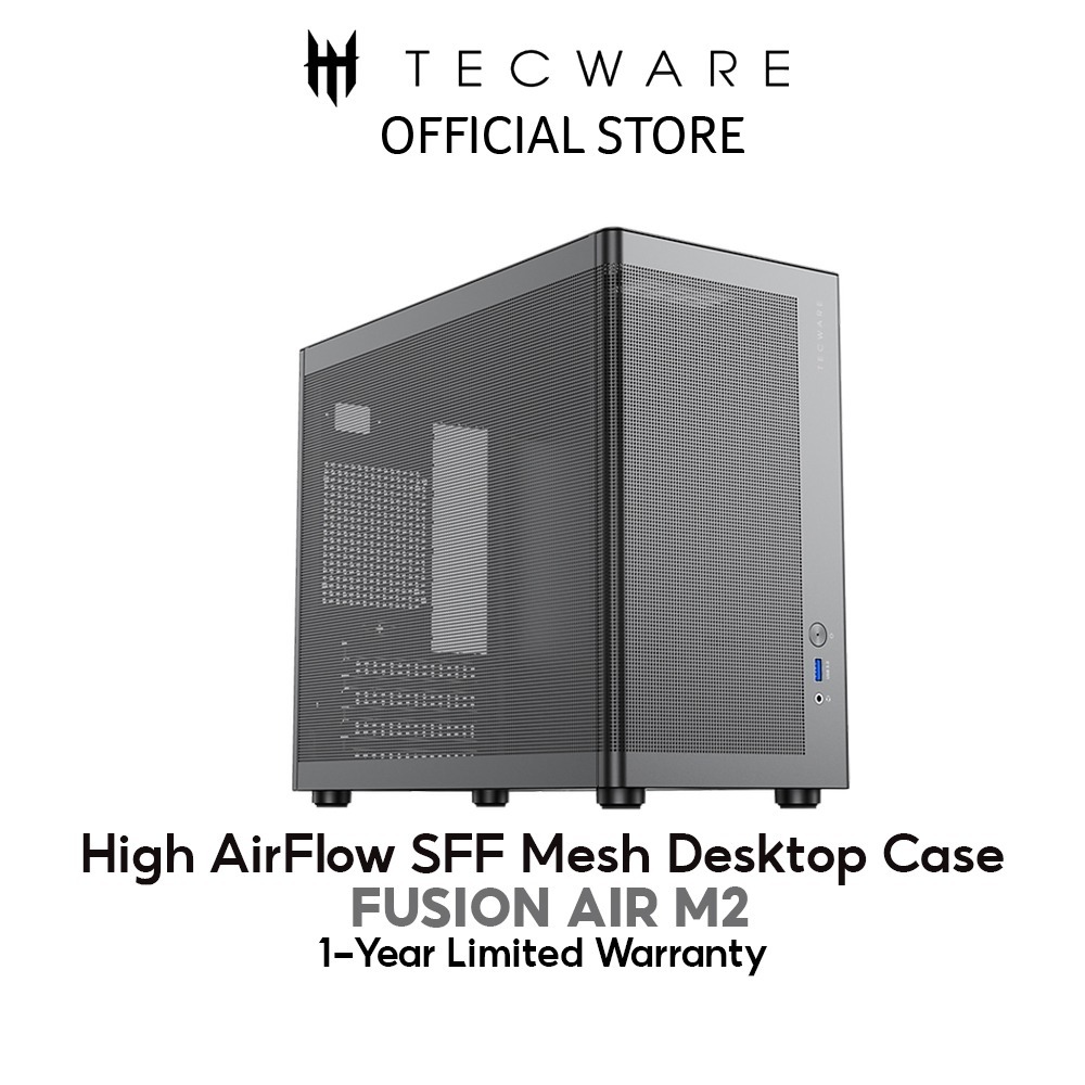 TECWARE FUSION AIR M2 SFF DESKTOP PC CASE / CASING - BLACK | Shopee ...