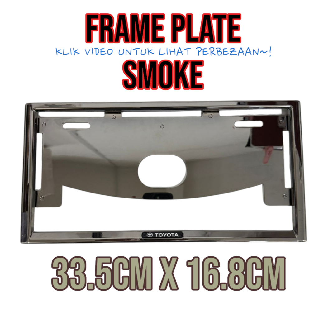 SMOKE FRAME TOYOTA frame plate toyota smoke vellfire alphard voxy wish ...