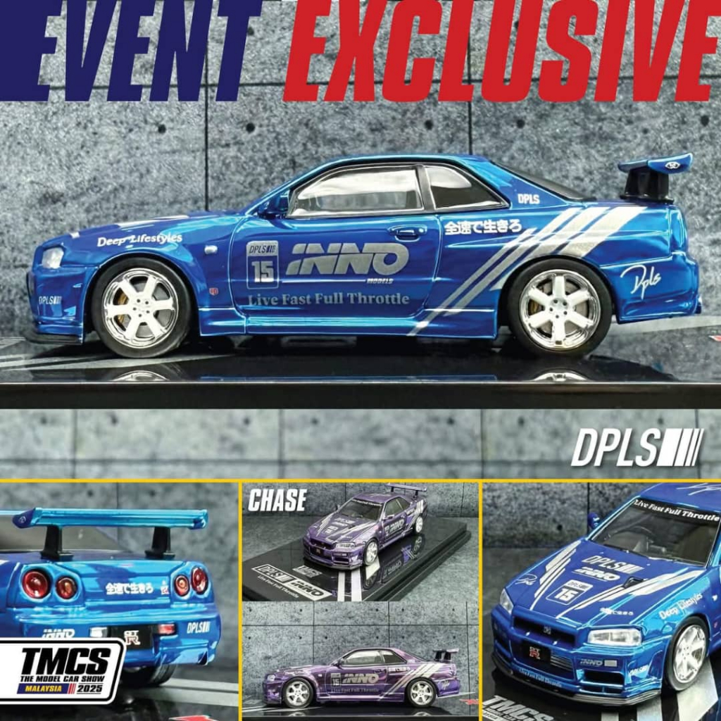 Inno 64 Nissan GTR - R34 DPLS The Model Car Show 2025 (TMCS 2025) Event ...