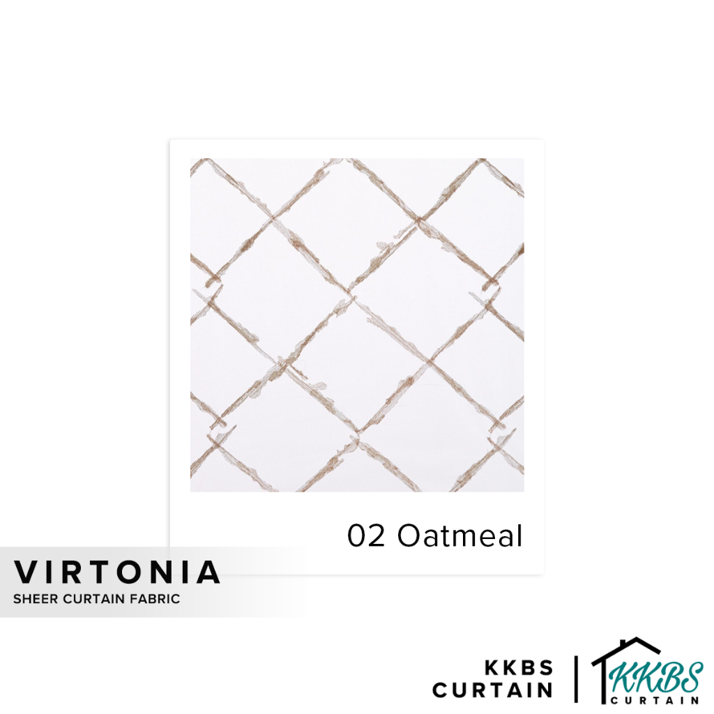KKBS CURTAIN Virtonia 126'' Kain Langsir Sheer Potong Meter (Virtonia ...