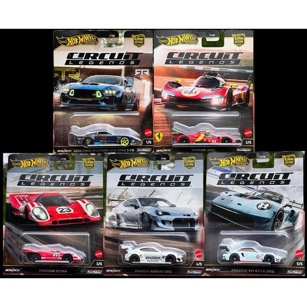 HOT WHEELS FPY86-961K SET OF CAR CULTURE CIRCUIT LEGENDS ( FERRARI ...