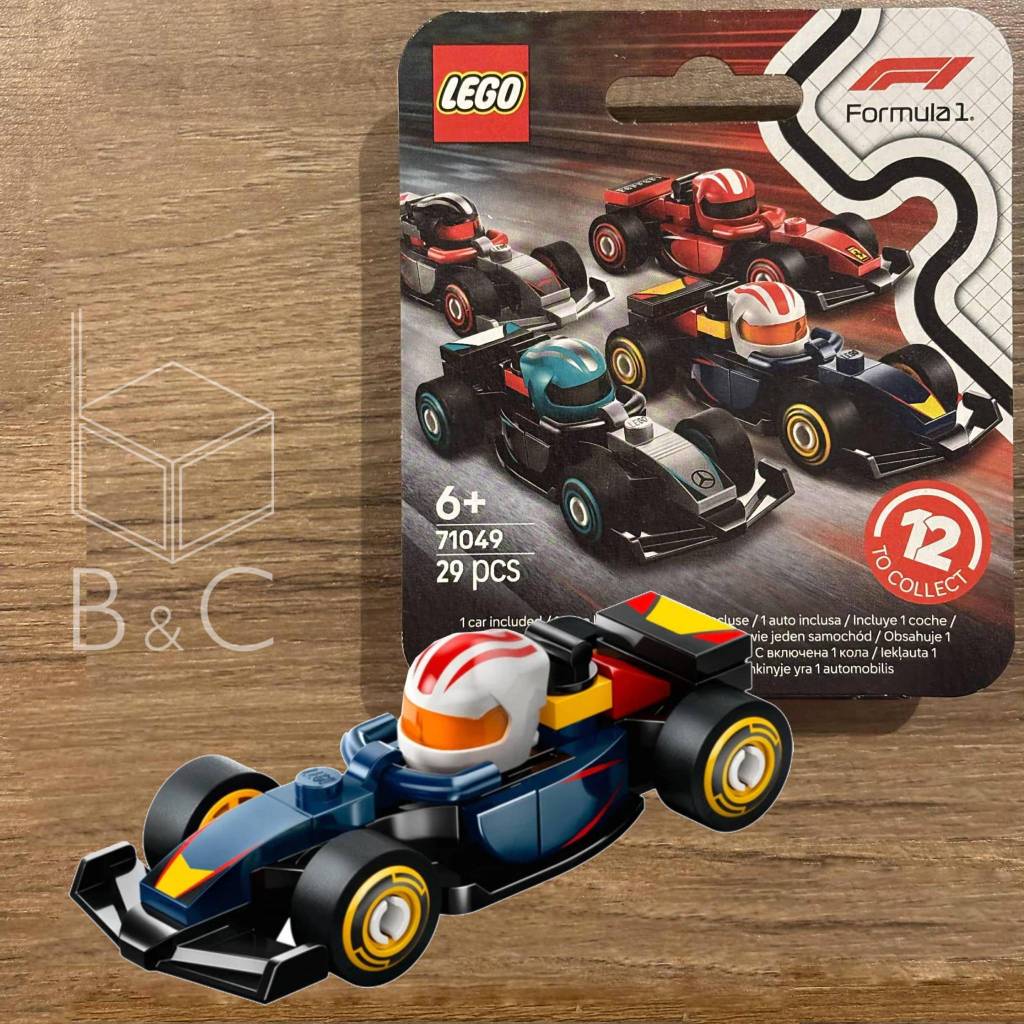 LEGO Minifigures F1 Formula 1 Mini Race Cars Red Bull RB20 (71049 ...