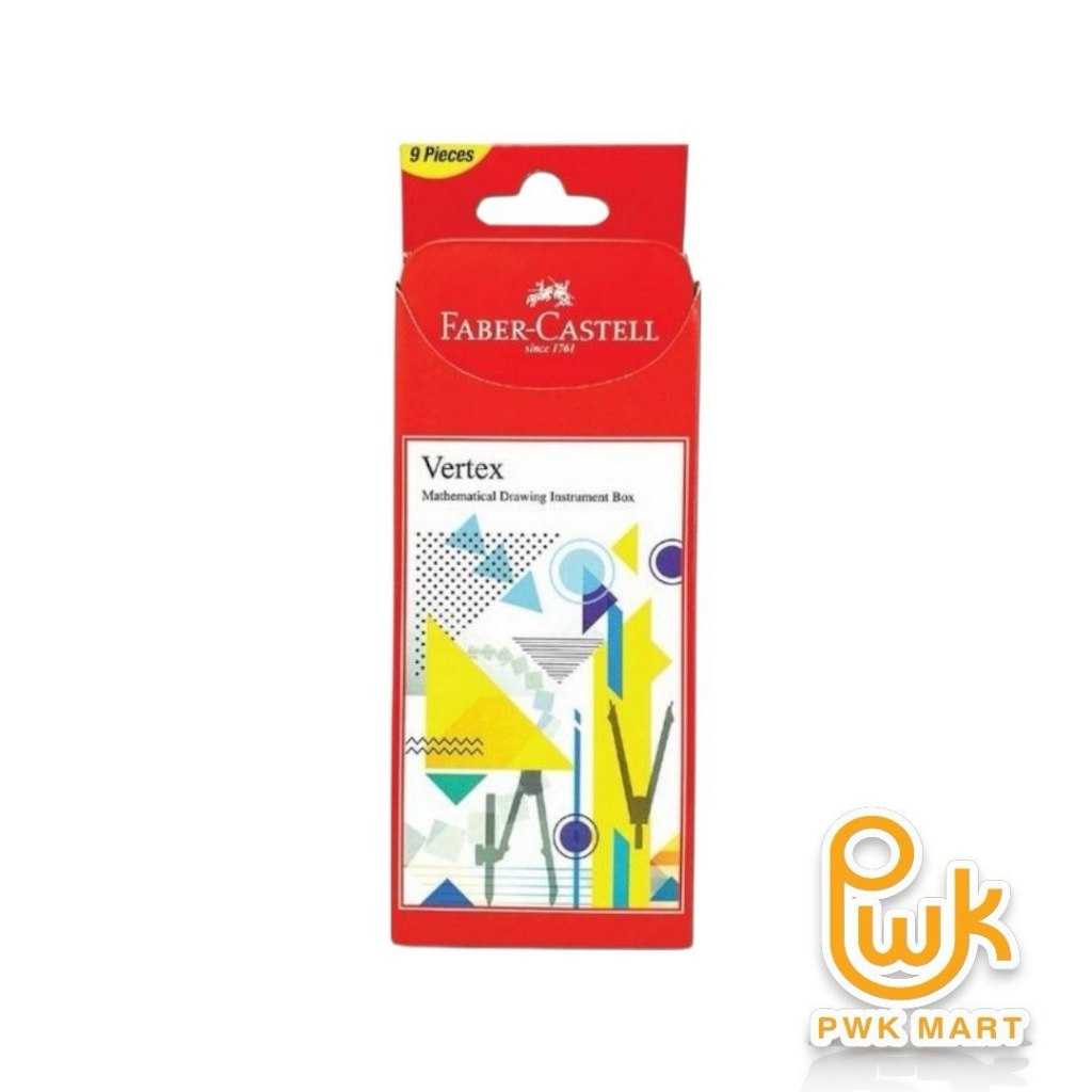 FABER-CASTELL Vertex Mathematical DRAWING INSTRUMENT BOX 163620 ...