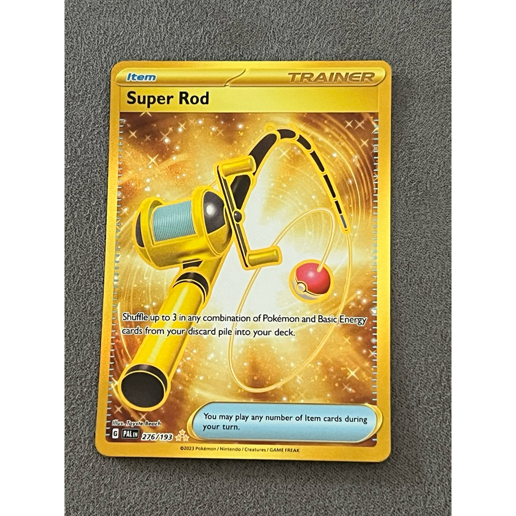 Pokemon TCG SV02 Paldea Evolved - Super Rod - 276/193 - Gold Secret ...