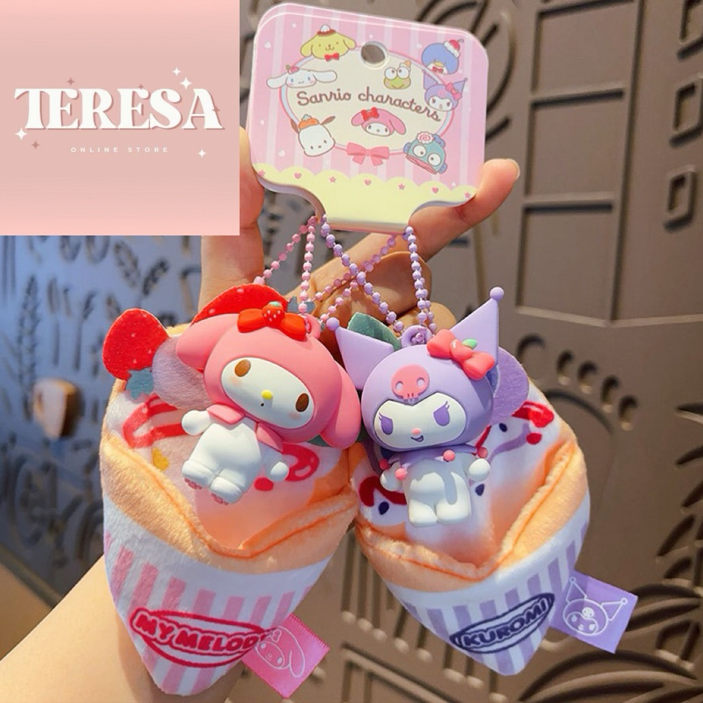 [TERESA] A239 Sanrio Crepe Series Keychain Sanrio Cr Nape Series ...