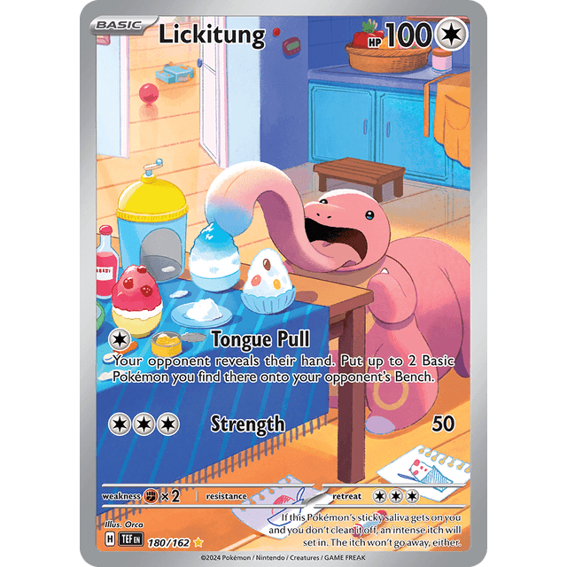 Pokémon TCG - Lickitung - 180/162 - Illustration | Shopee Philippines
