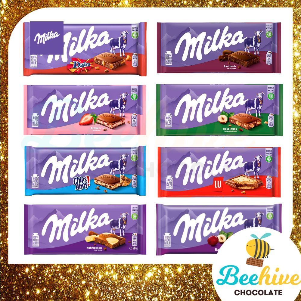 Milka Assorted Chocolate Bar 87g - 100g | Shopee Philippines