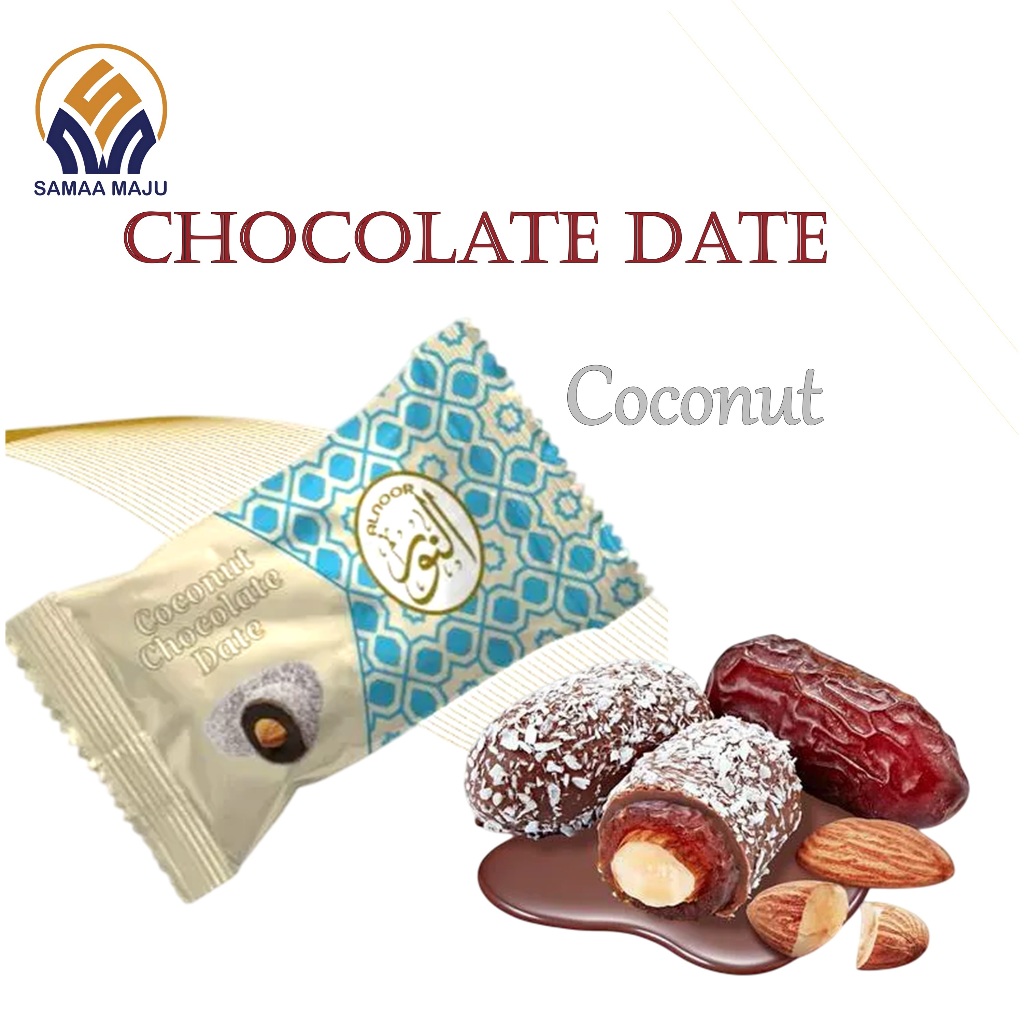 Almond Chocolate Dates Kurma Almond White Chocolate Dates , Dark ...
