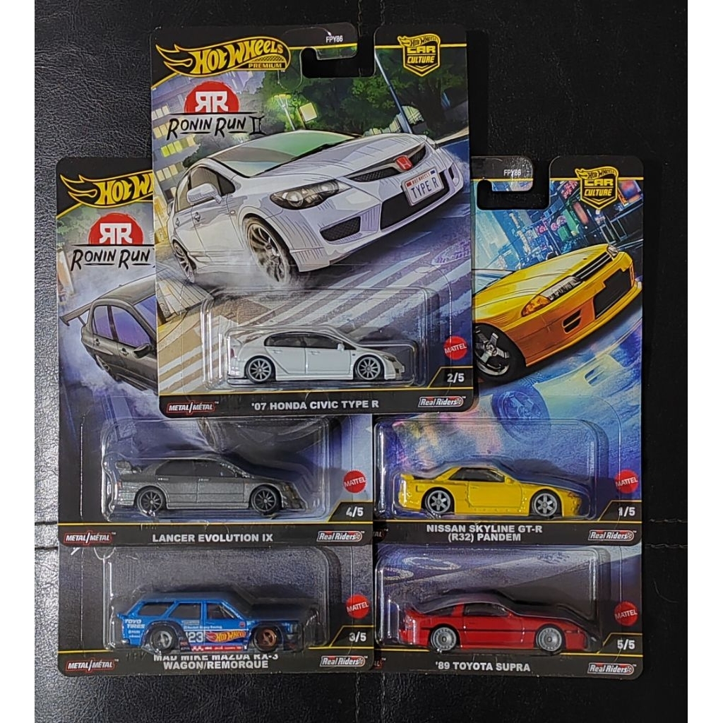 Hot Wheels Premium Car Culture Ronin Run 2 Honda Civic Type R Lancer ...