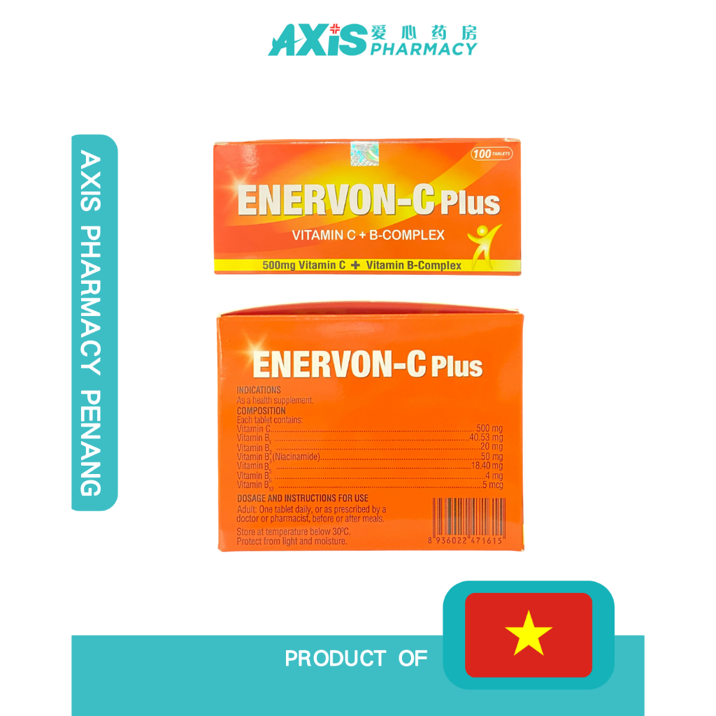 Enervon-C Plus (Vitamin C + Vitamin B-Complex) *Boost Energy&Immunity ...