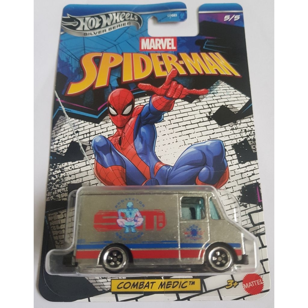 Hotwheels Silver Series Combat Medic Marvel Spiderman 25e Protector