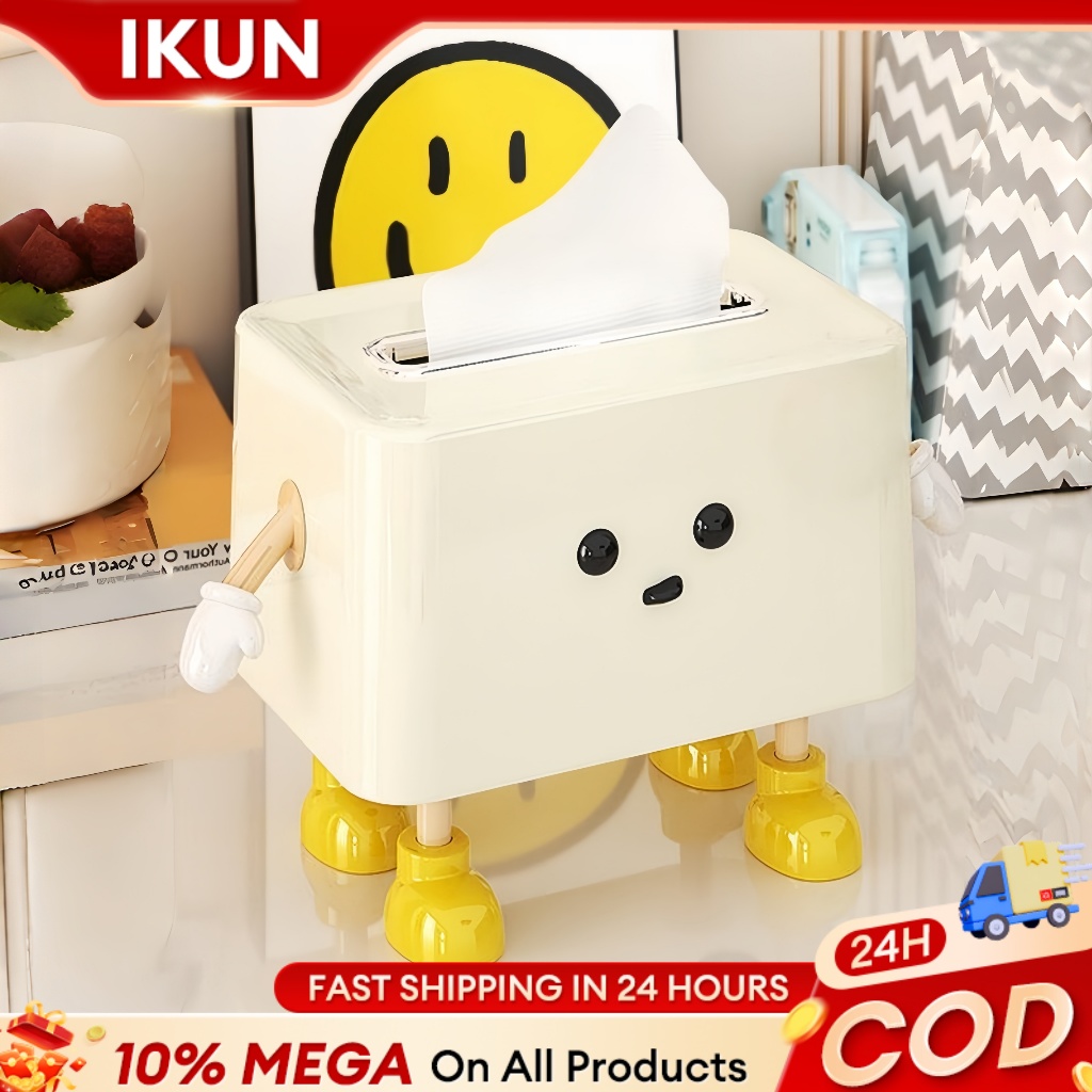 Desktop Tissue Box Bedside Tissue Box Cartoon Face Tissue Box Desktop ...