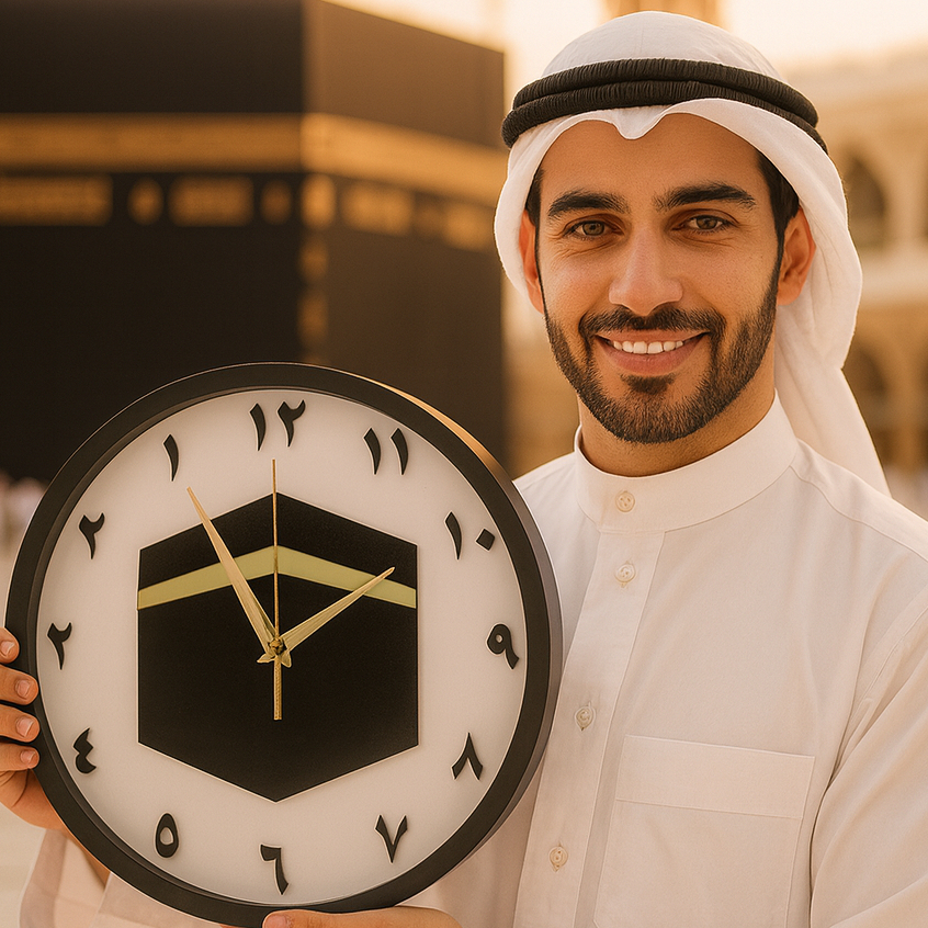 Jam Dinding Tawaf Islamic Decor Wall Clock 30cm Thick 5cm Jam Dinding ...