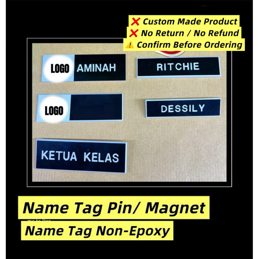 Name Magnetic JATA LOGOTAG Pin/, Cikgu School, Public Care, Final Staff ...