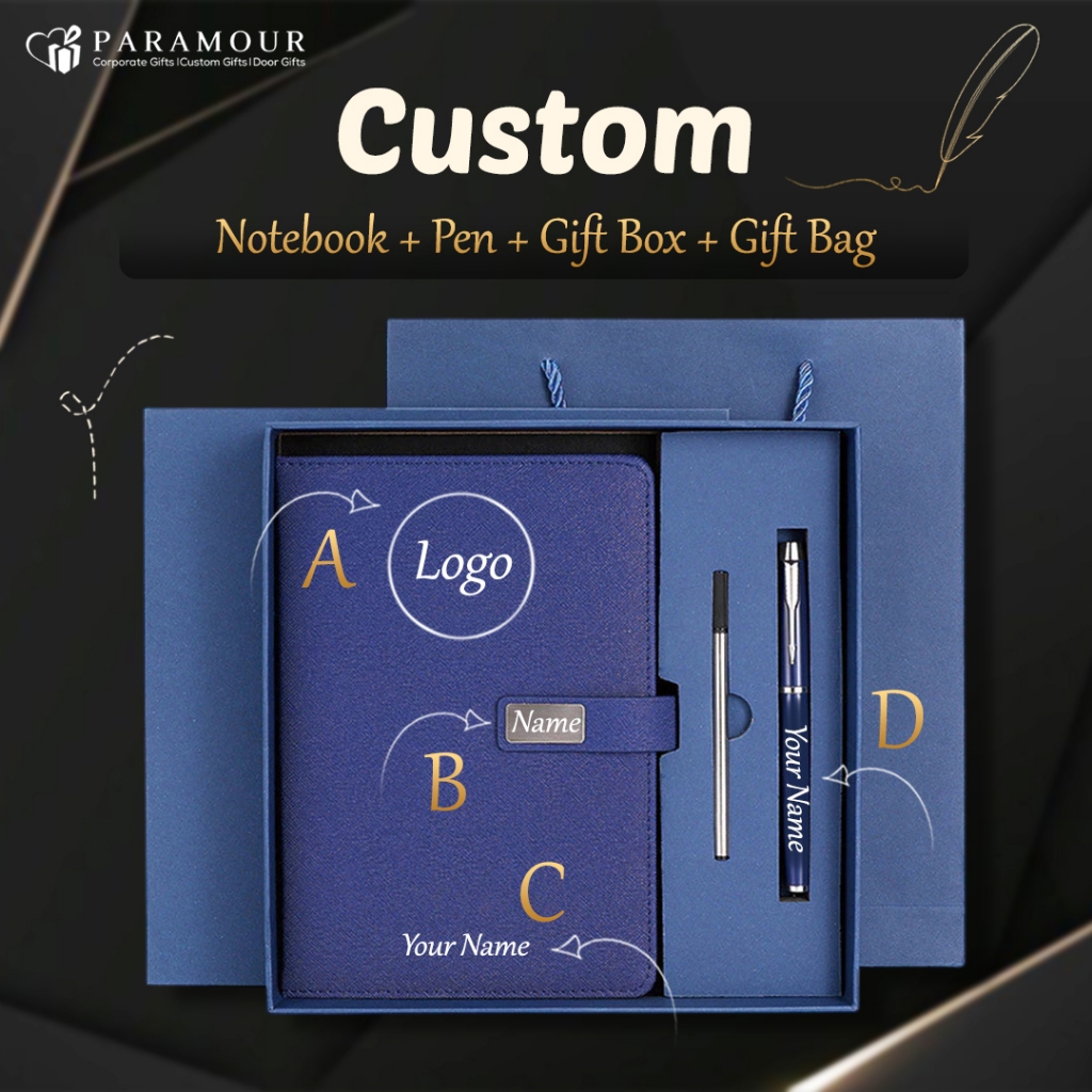 Custom Print Boxed Notebook Set Box Package, Notebook, Pen Teacher's ...