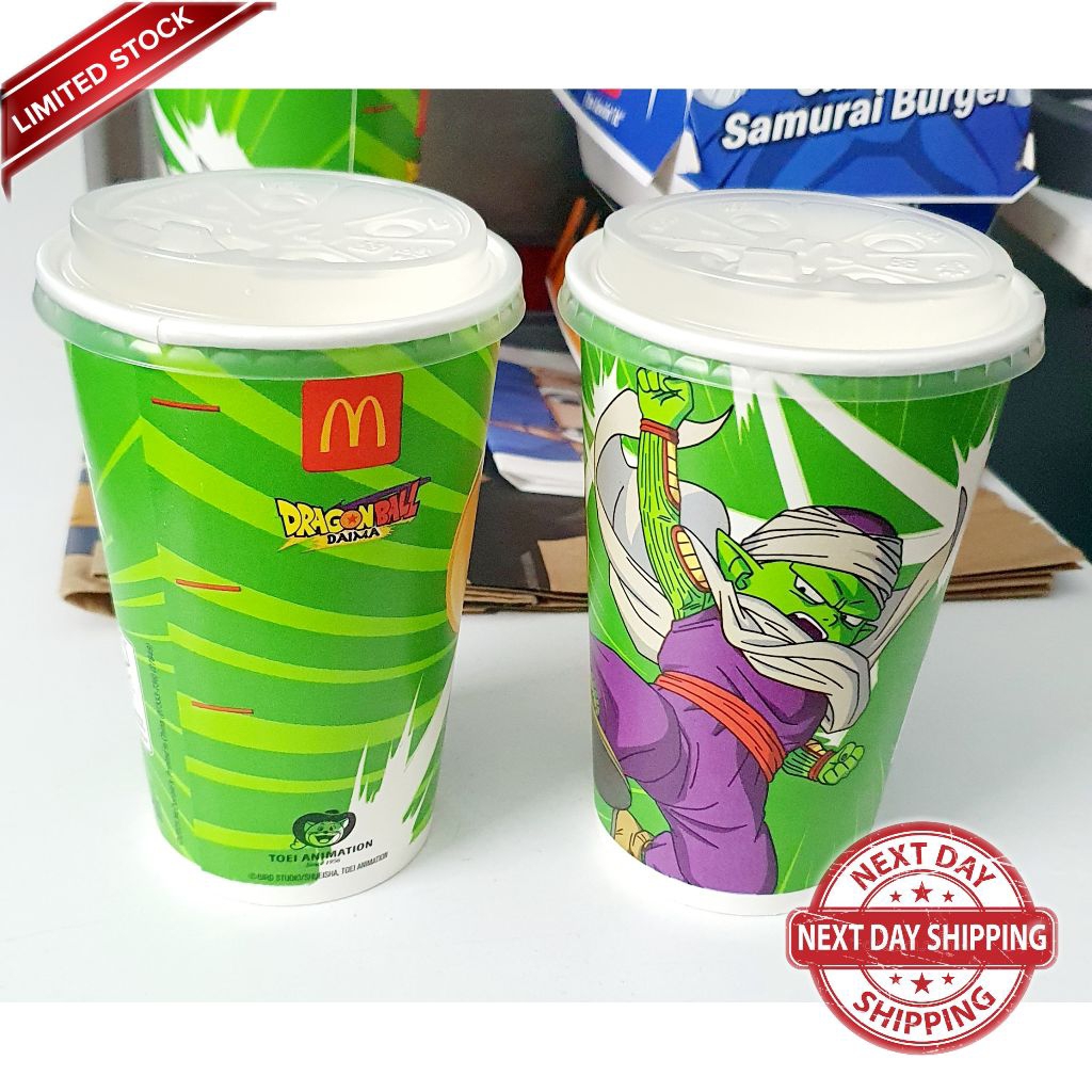2pcs McDonalds McD X Dragon Ball Daima 2025 Paper Cup Limited Edition ...