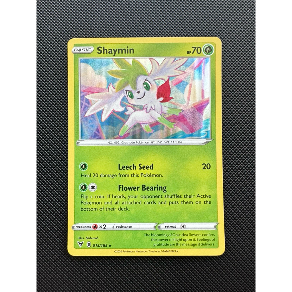 Shaymin - 015/185 - Holo - Vivid Voltage - Pokemon Card English ...