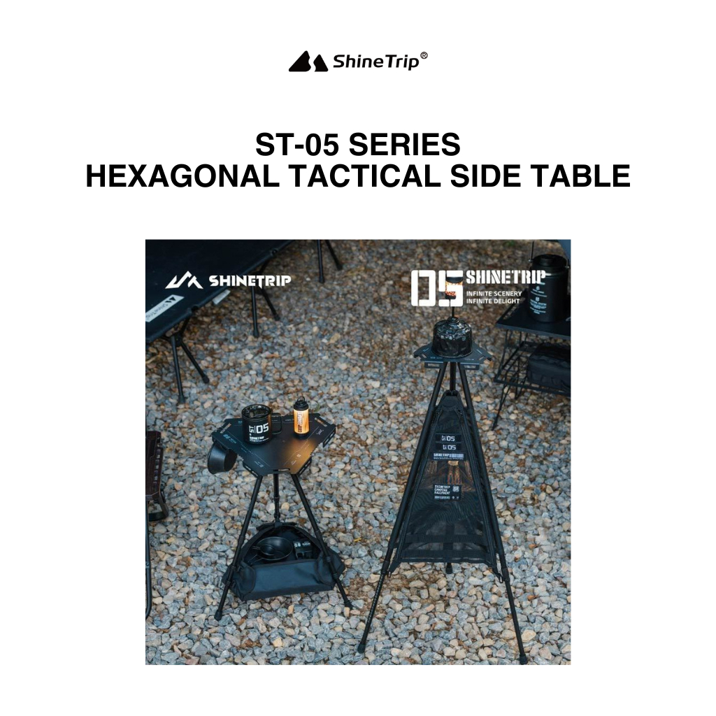 SHINETRIP ST-05 Series Hexagonal Tactical Side Table / Light Table ...
