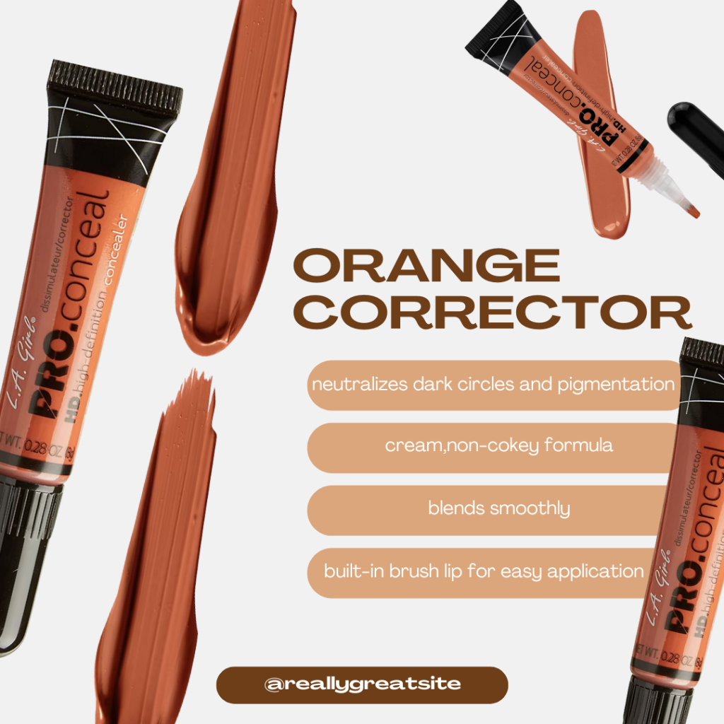 LA GIRL PRO CONCEALER HIGH DEFINITION (ORANGE CORRECTOR) 20G 1PCS ...