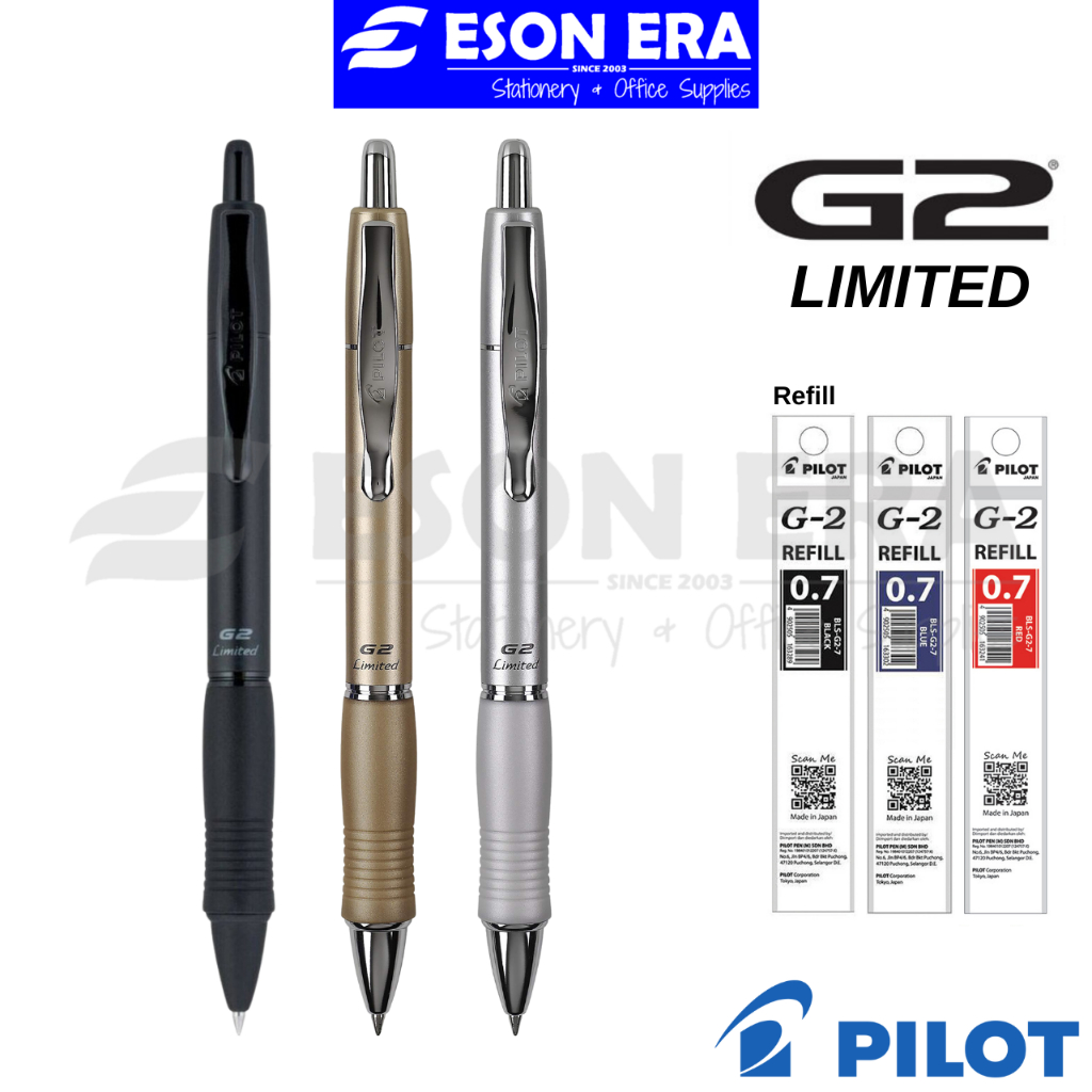 Pilot G2 Limited Premium Gel Pen Refillable Retractable 0.7mm Pilot G2 ...
