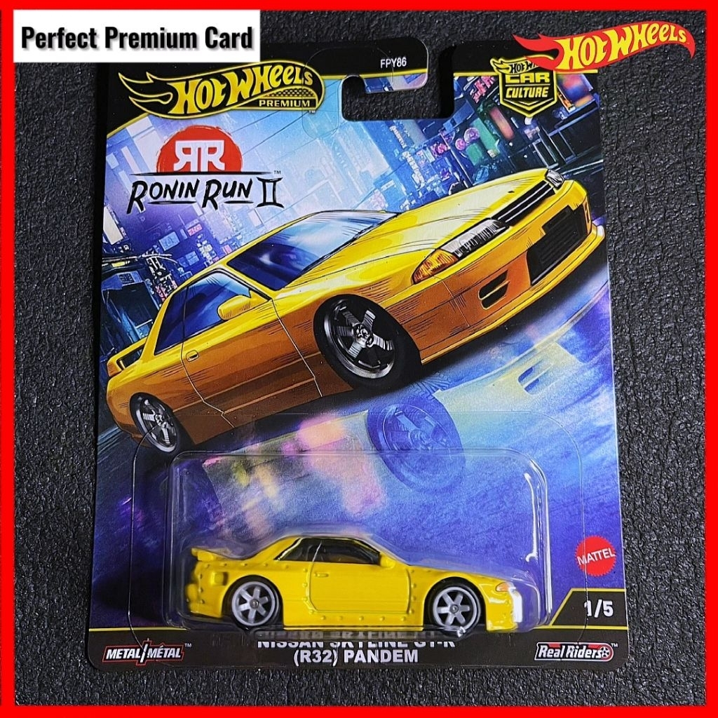 Hot Wheels Nissan Skyline GT-R R32 Pandem Yellow R32 Ronin Run 2 Rocket ...