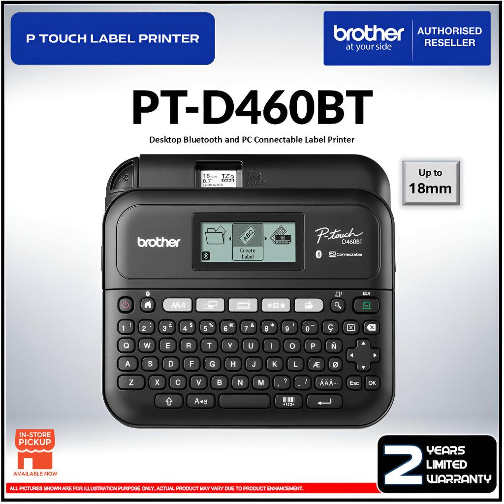 Brother PT-D460BT Professional Label Printer – Desktop, Bluetooth ...