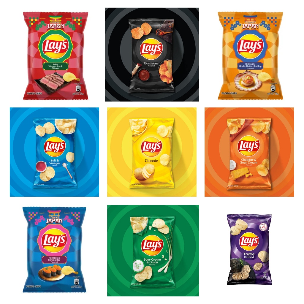 Lay's Potato Chips 170g - Tomato Ketchup / Chili Lime / Classic / Sour ...