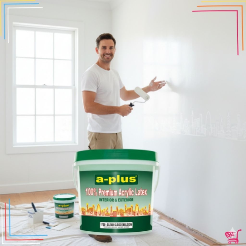 Acrylic Clear Gloss Emulsion 1L Water-Based Transparent Coating ...