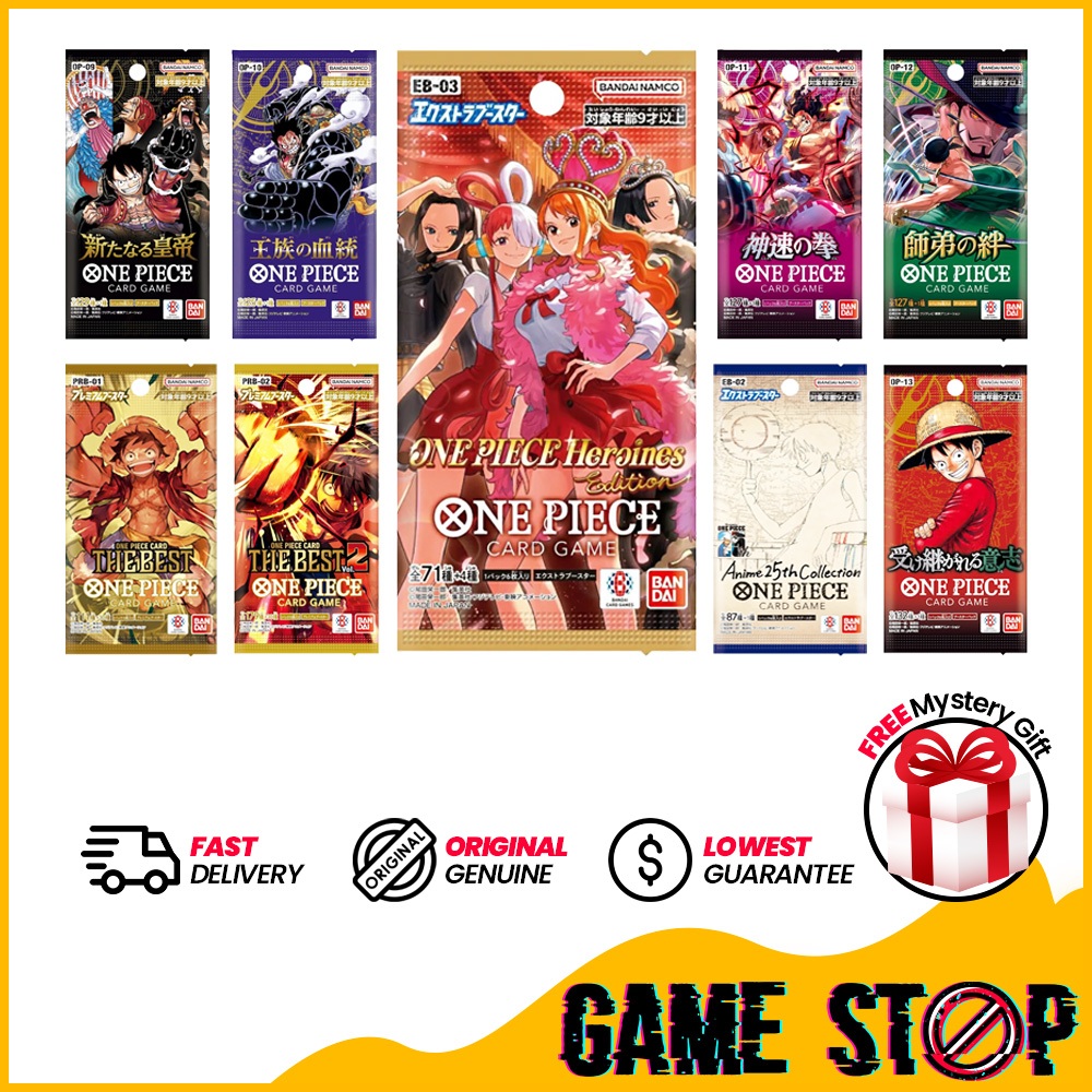 One Piece TCG: Booster Pack EB01 / EB02 / PRB01 / PRB02 / OP08 / OP09 ...