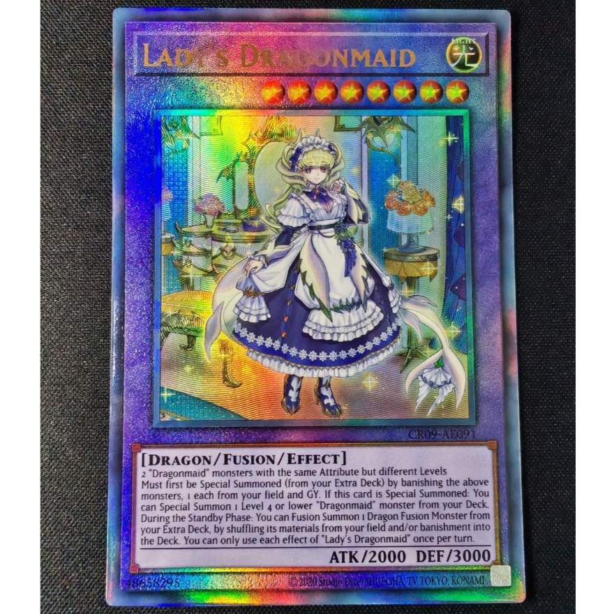 YUGIOH CR09-AE091 Lady's Dragonmaid [UTR] | Shopee Philippines
