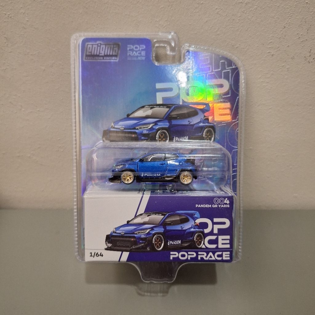 PopRACE x Enigma Exclusive Edition Pandem GR Yaris Metallic Blue CHASE ...