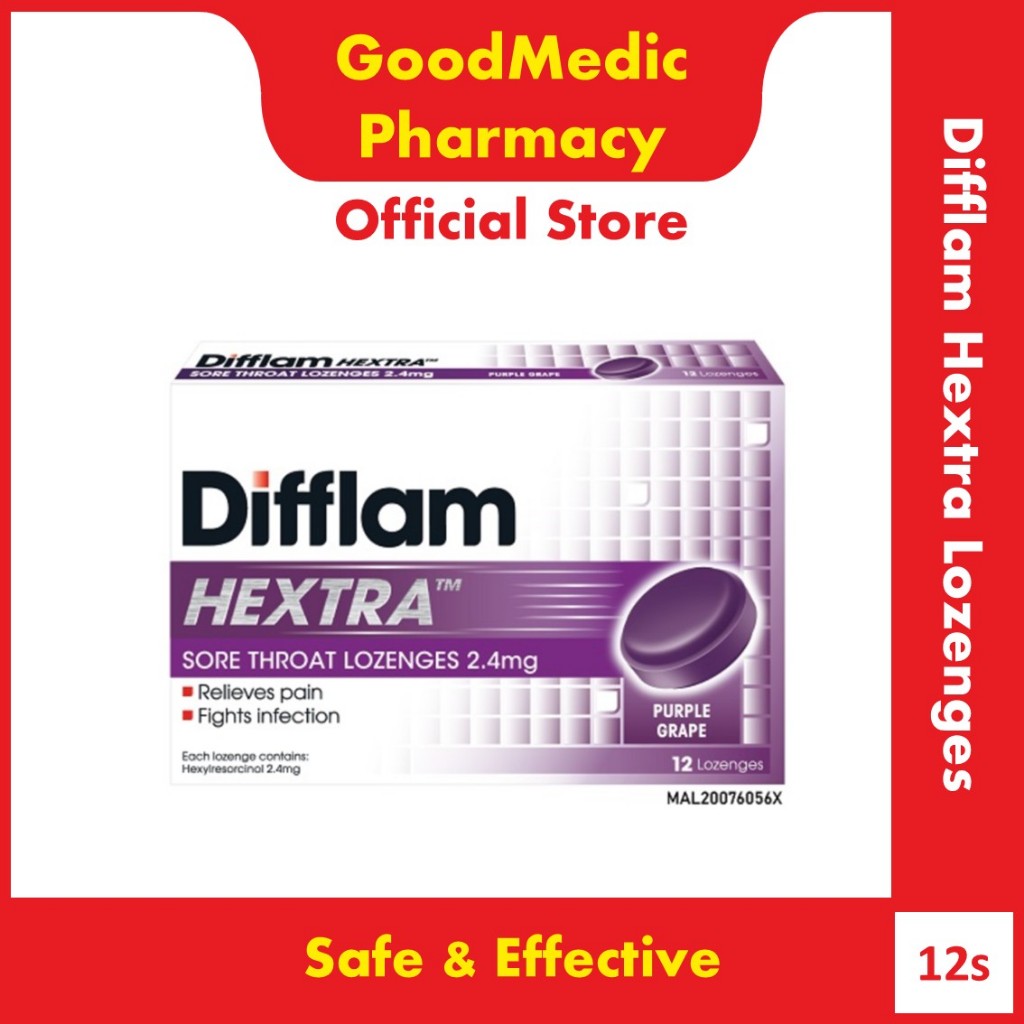 Difflam Hextra Sore Throat Lozenges (12s) | Shopee Philippines