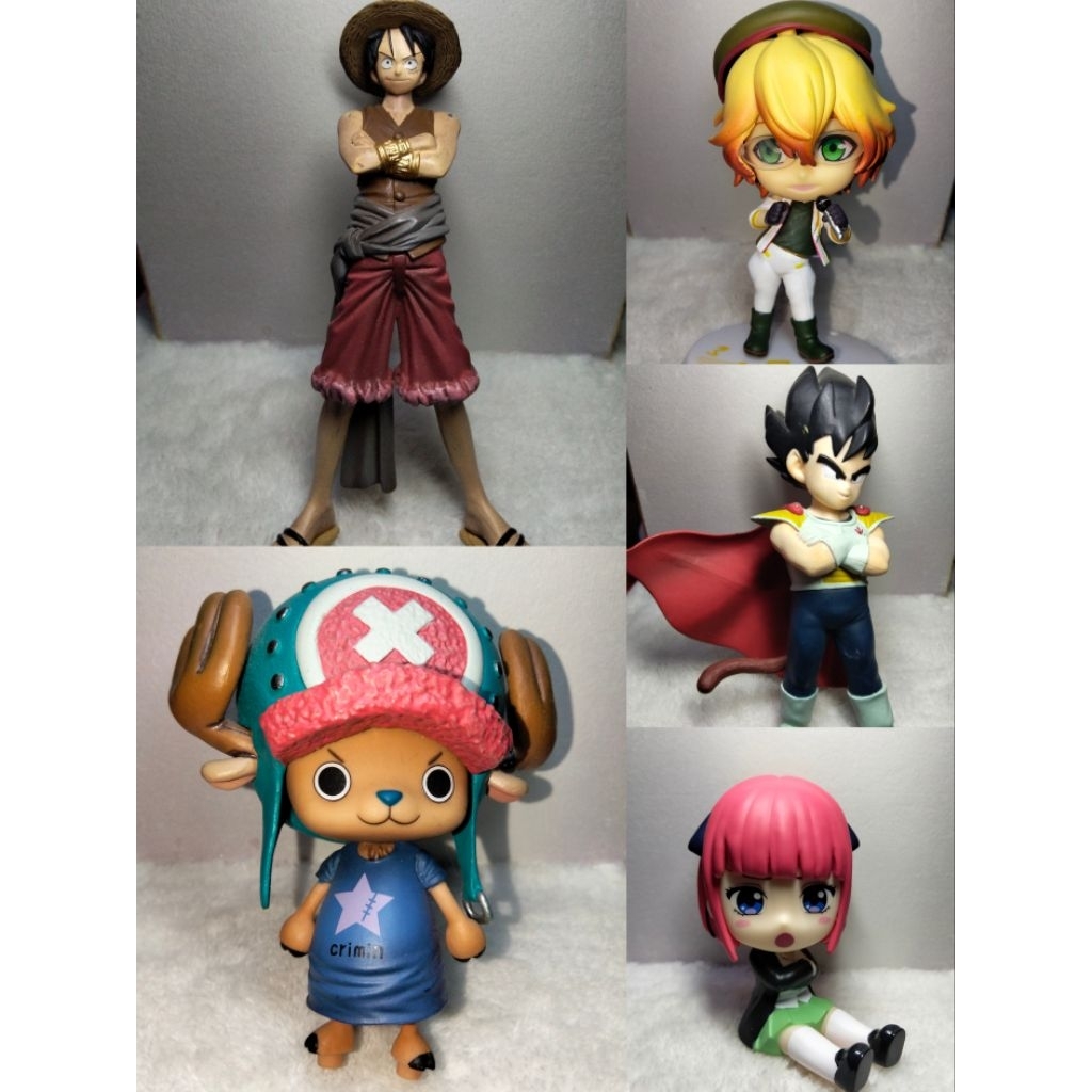 Preloved mini figure mf31 luffy tony-tony natsuki shinomiya vegeta nino ...