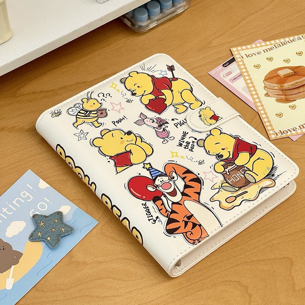 Winnie The Pooh PU Soft Leather A6 3.5-inch 4 Pocket Card Collection ...