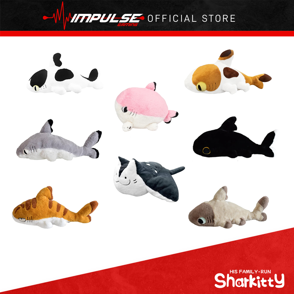Sharkitty Plush - Calico / Cow / Gray / Heihei / Orange / Pinky / Ray ...