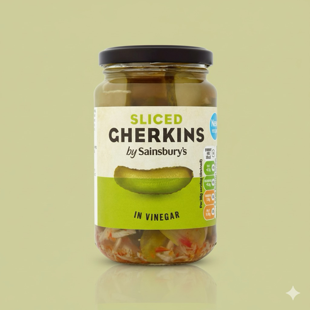 Sainsbury’s Sliced Gherkin in Vinegar 340g | Shopee Philippines