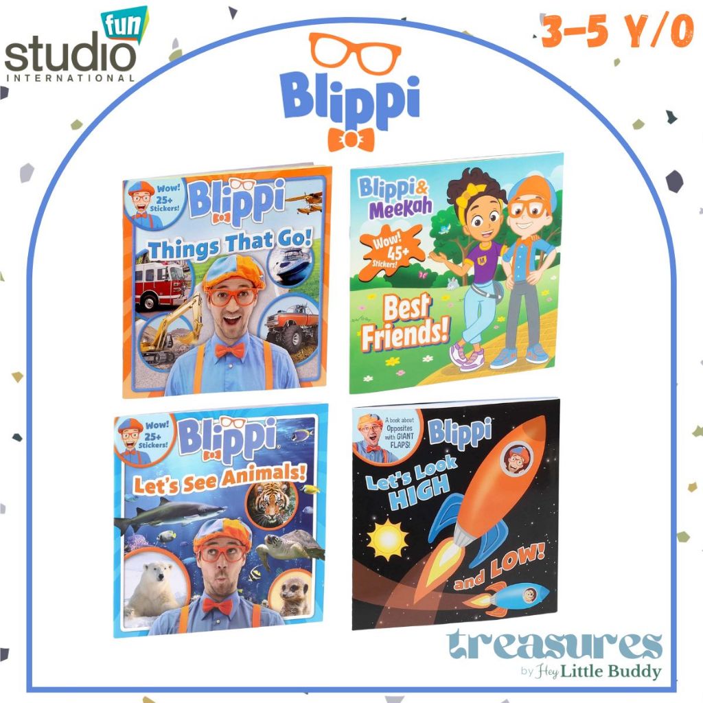 Blippi Let's See Animals Things That Go Look High Low Site 4 Button ...