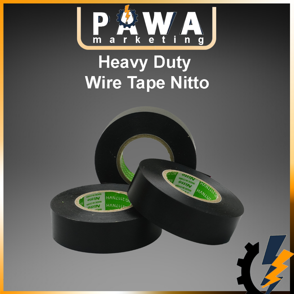 NITTO Heavy Duty PVC Vinyl Insulation Electrical Wire Tape 19mm*25m ...