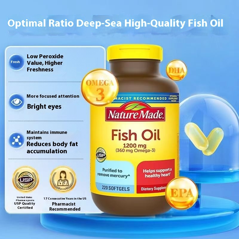 Nature Made Fish Oil 1200 mg , 220 Softgels-Ejen pembelian global ...