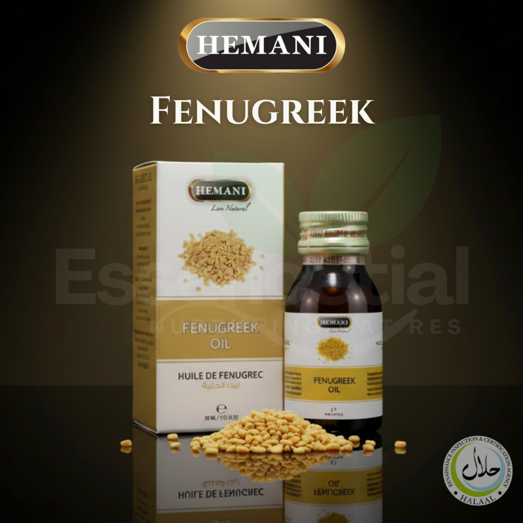 Hemani Fenugreek Oil Minyak Biji Halba 30ml Hair Growth & Breast ...
