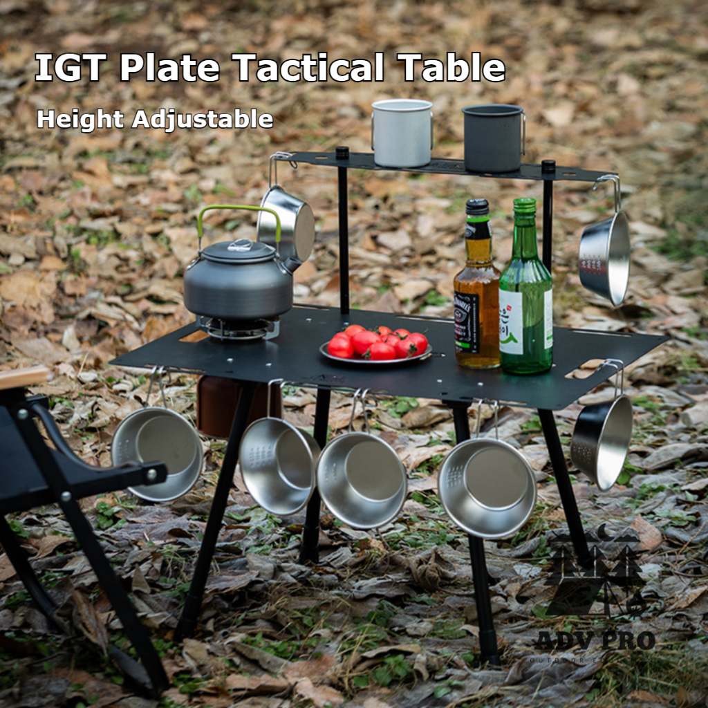IGT Plate Tactical Table Height Adjustable Outdoor Portable Folding ...