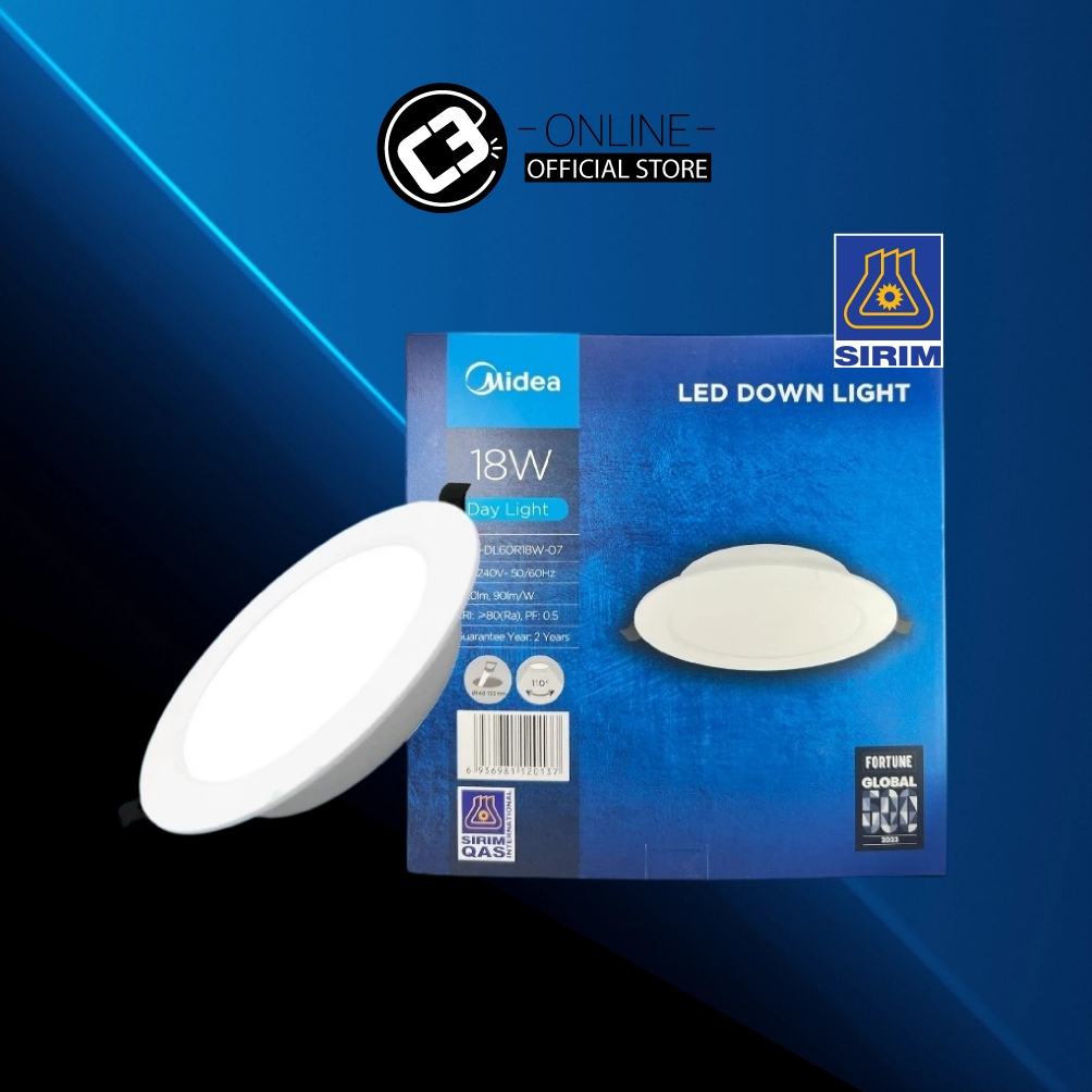 Midea LED Slim Downlight (18W) | Shopee Philippines